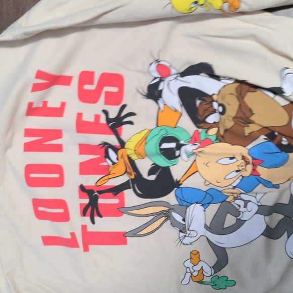 Warner Bros. | Tops | Looney Tunes Size Adult Medium Tan Looney Tunes ...